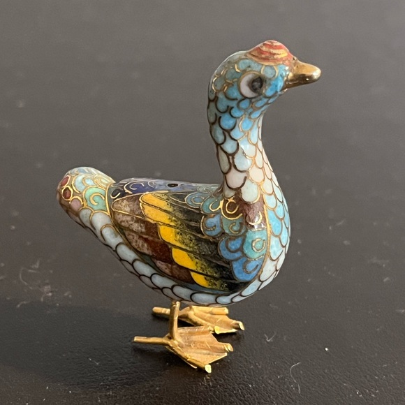 Vintage | Accents | Vintage Cloisonn Goose Figurine | Poshmark